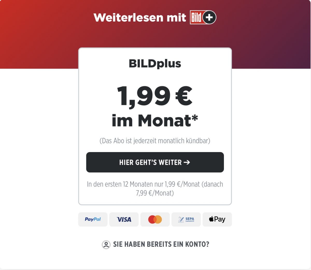 Abo-Modell Bild Plus | Vorteile-Erfolgsfaktoren-Leistungen